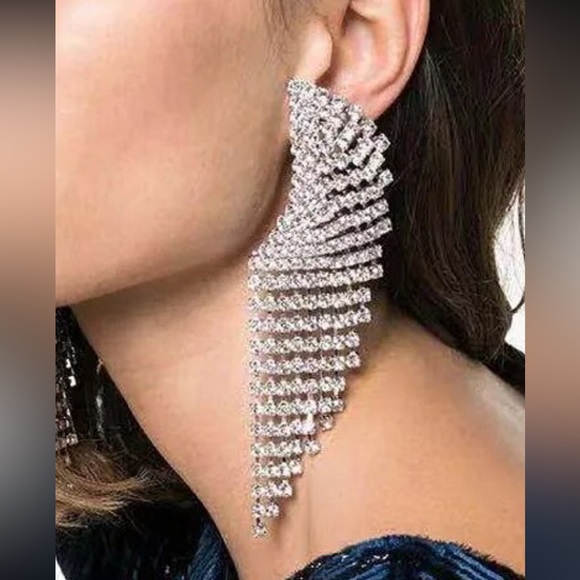 8 Other Reasons | Jewelry | Revolve Angel Wing Earrings Silver | Poshmark